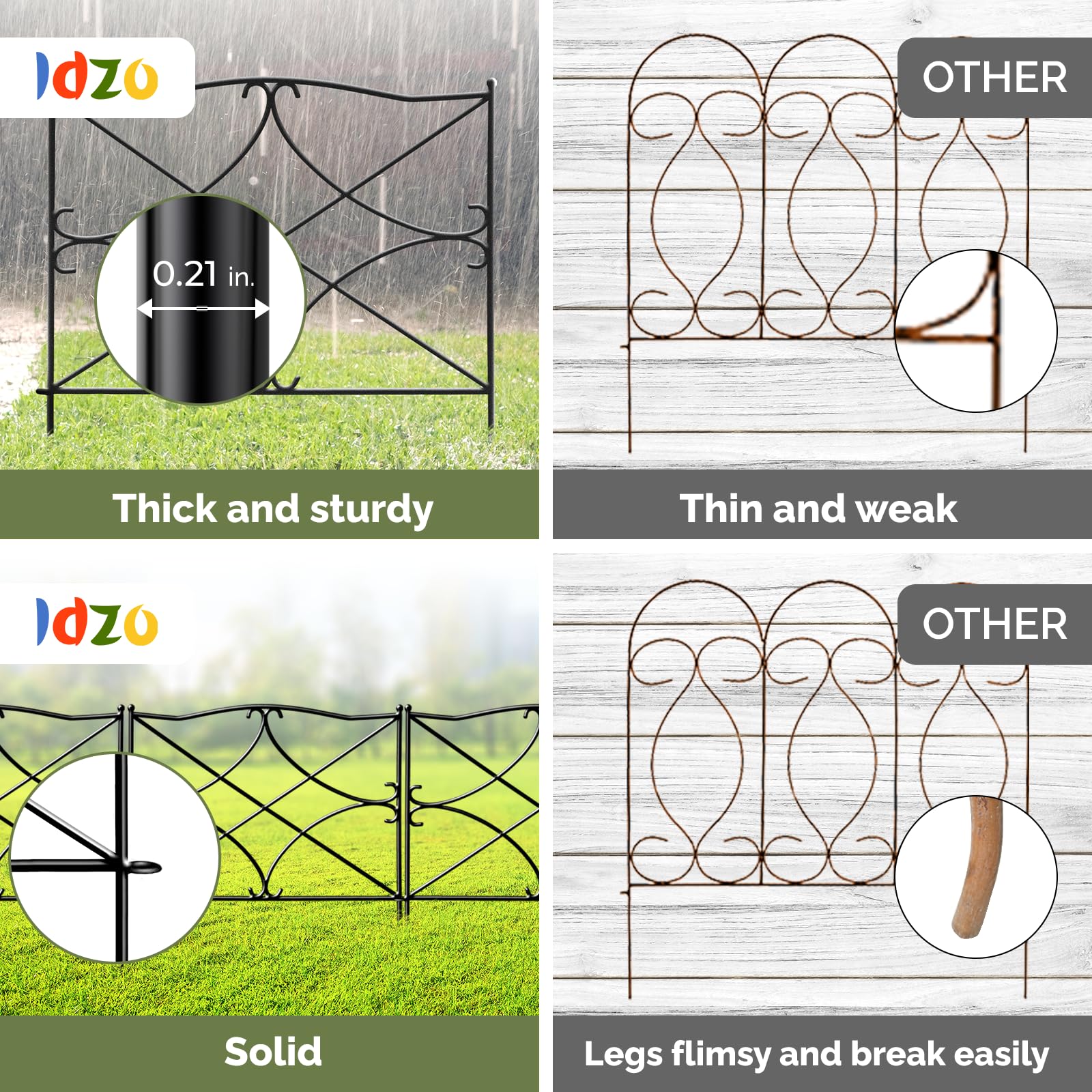 Snapklik.com : Idzo Heavy Duty Steel 24in X 10ft