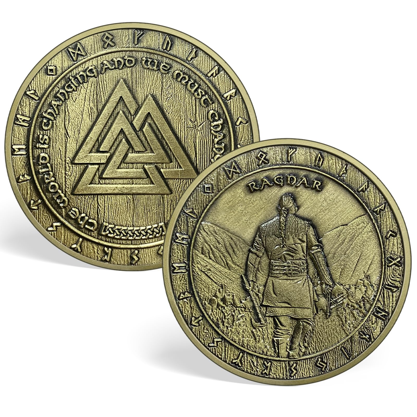 Viking Symbol Coin Vikings Ragnar Lothbrok Challenge Coin Viking ...