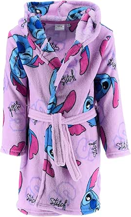 Disney Lilo and Stitch Girls Robe, purple, 8 Years : Amazon.co.uk: Fashion