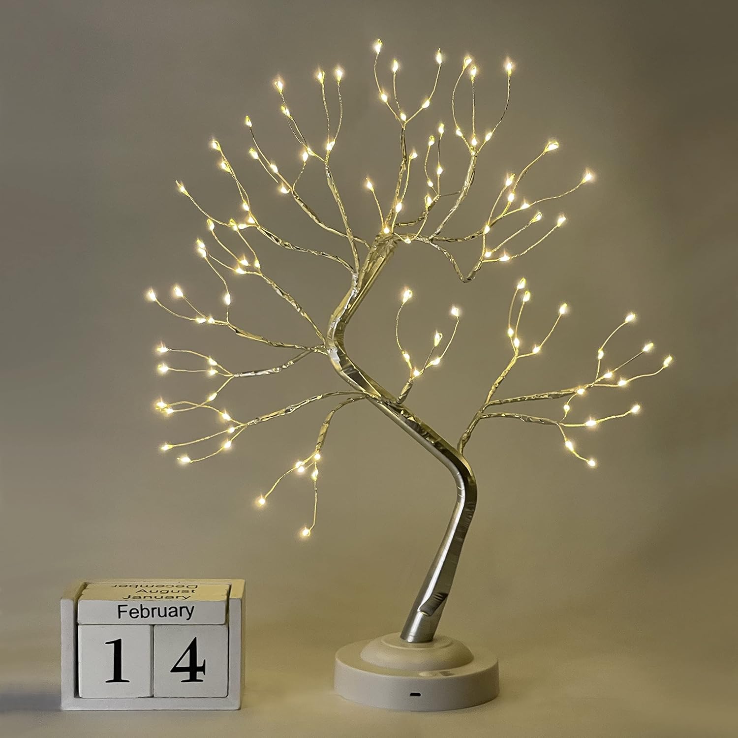 108 LED Warm-White, Bonsai Tree with 8 Lighting Modes & Timer - Fairy ...