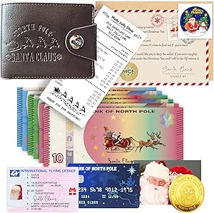 Amazon.com: Santa's Lost Wallet, Santa Evidence Kit, Magical Santa Lost ...