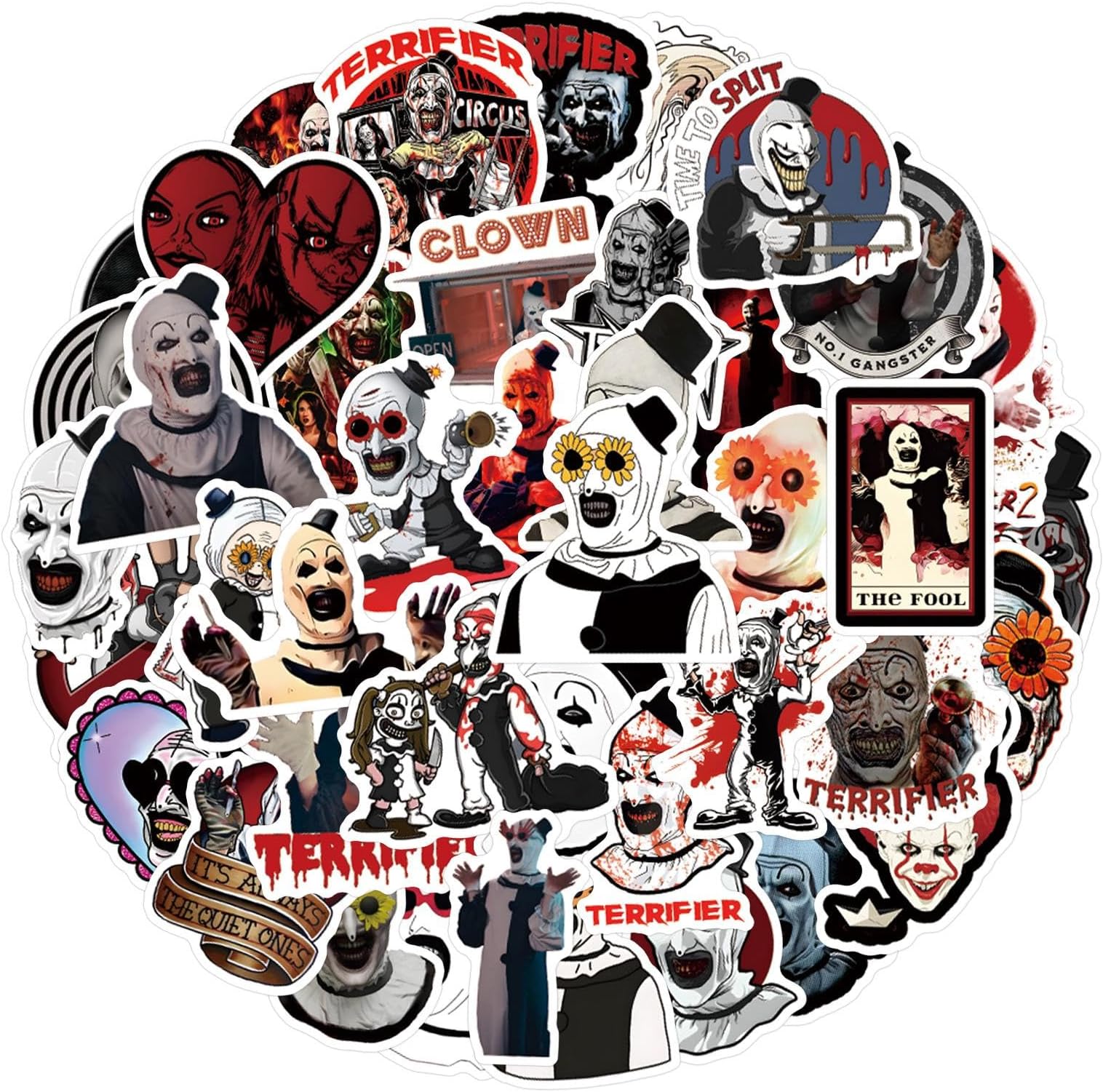 Amazon.com: 100 Pieces Horror Stickers, Waterproof Vinyl Gifts for ...