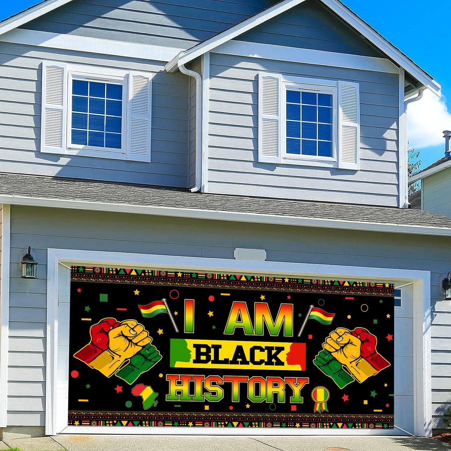 Amazon.com: Garage Door Decorations Banner Cover Outdoor Indoor Garage ...