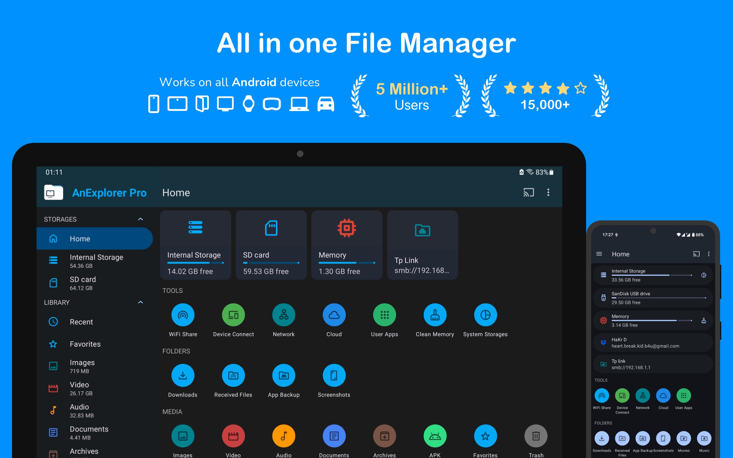 AnExplorer TV File Manager Pro - Share File Transfer, File Explorer USB ...