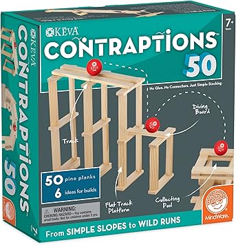 Amazon.com: KEVA Contraptions 50 Plank Set : Toys & Games