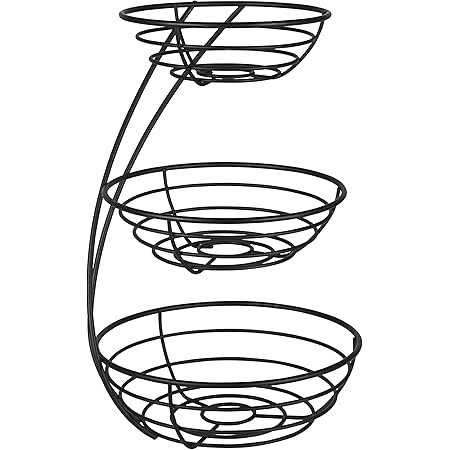 Amazon.com: Spectrum Diversified Yumi Arched 3 Tier Server, Black ...