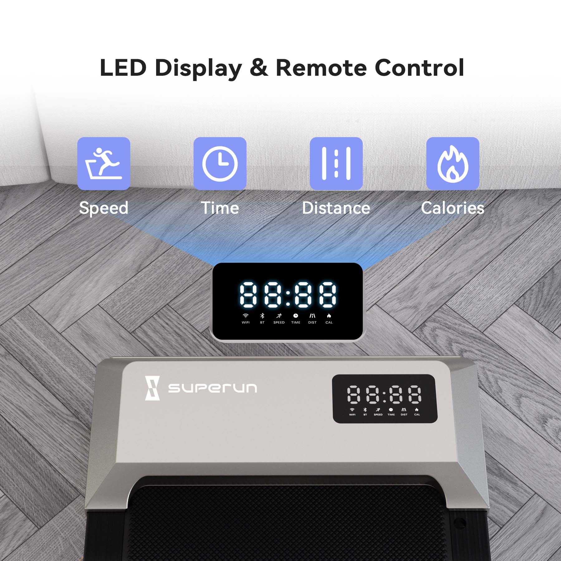 Snapklik.com : Superun Walking Pad, Mini Walking Pad Treadmills For ...