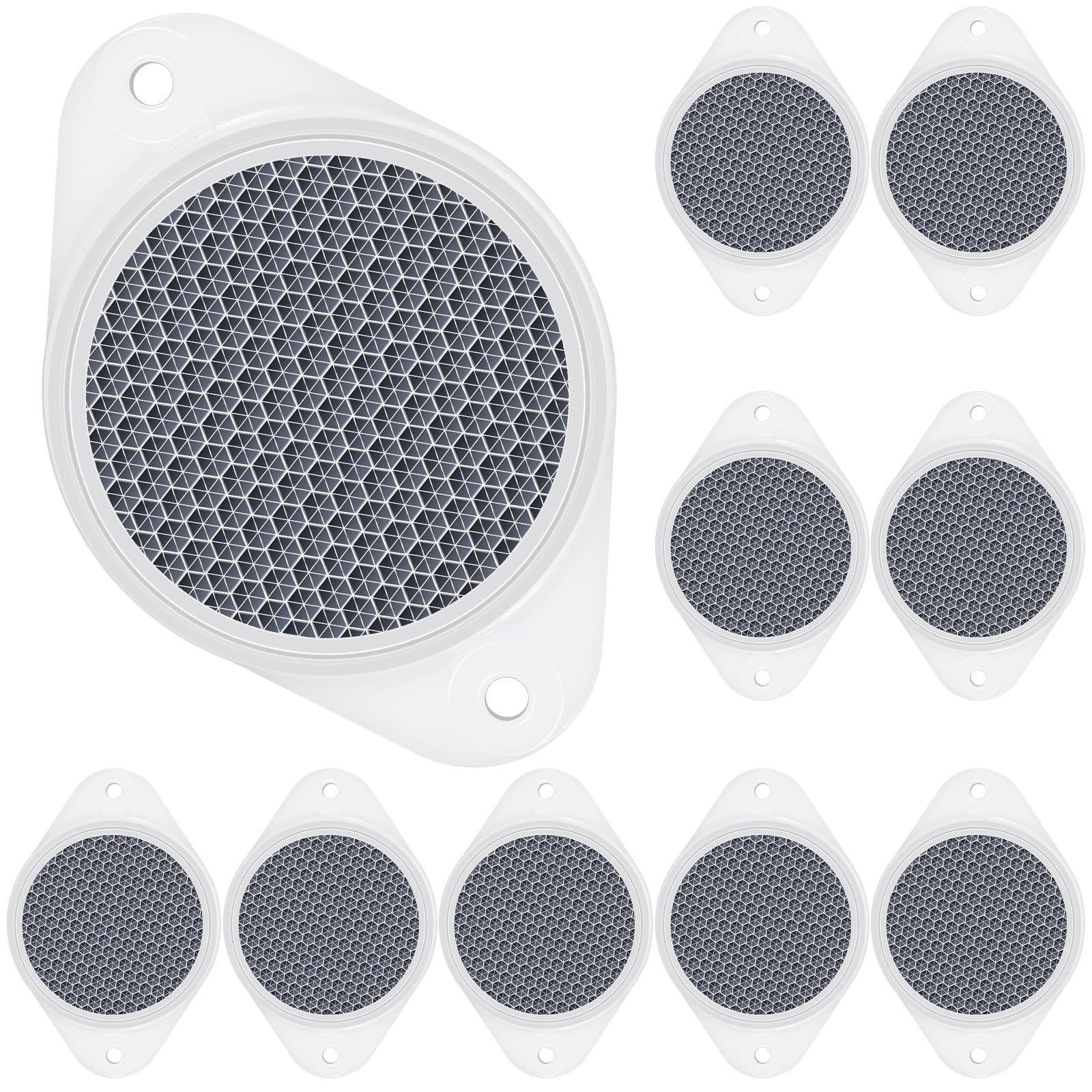 Amazon.com: Relaxweex 10 Pcs Reflectors for Driveway Entrance White ...