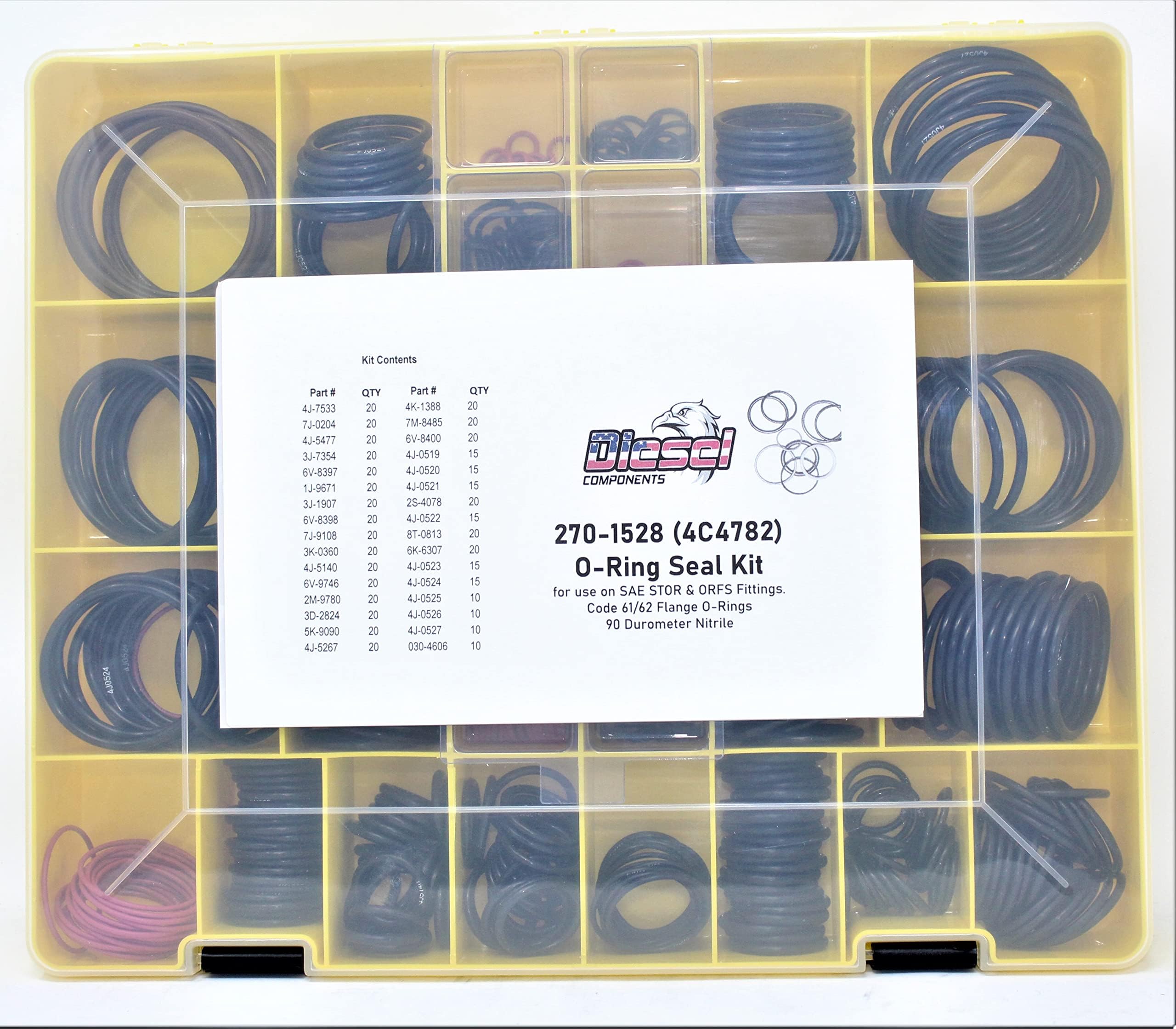 Amazon.com: 270-1528 2701528 O-Ring Kit 4C4782 for CAT Caterpillar ...