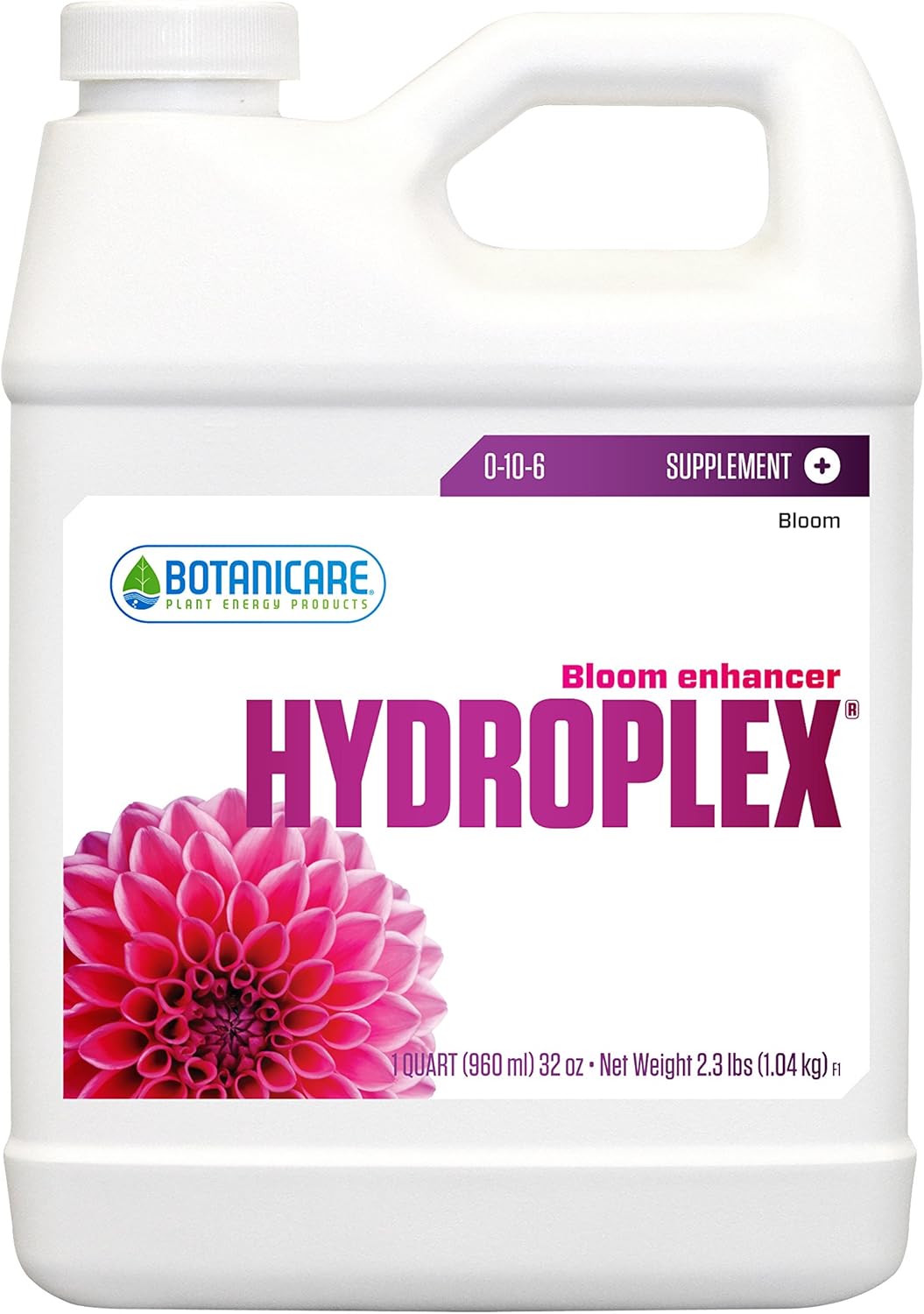 Amazon.com : Botanicare Hydroplex, Bloom Enhancer, 0-10-6, 1 qt ...