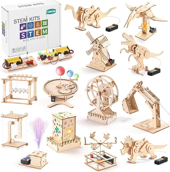 Amazon.com: STEM Kits for Kids, Dinosaur Building Kits for Boys 8-12 ...