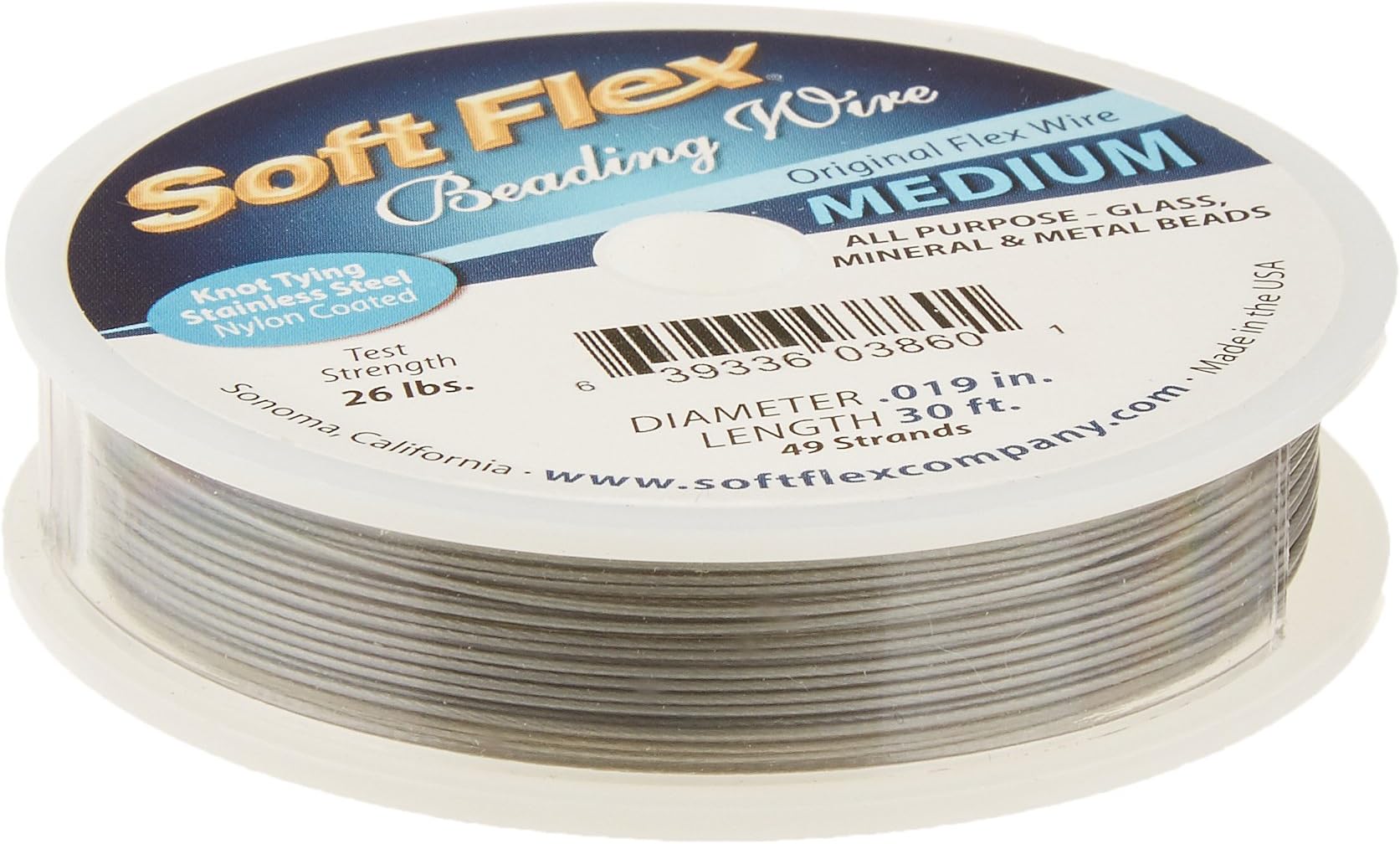 Amazon.com: Soft Flex Beading Wire, Metallic Copper, 019 Inch, 30 Feet ...
