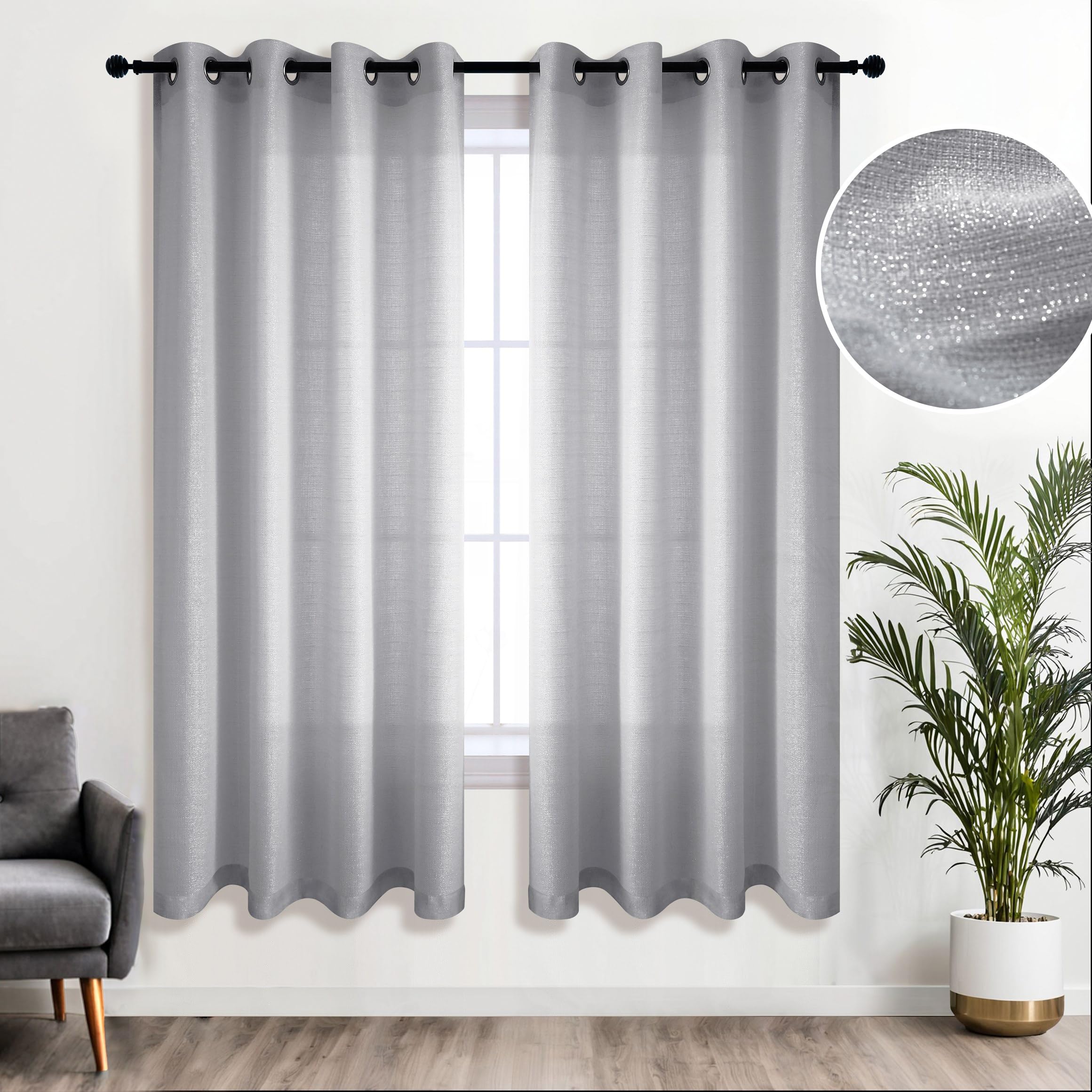 Decorative Grey Window Curtains Design Ideas