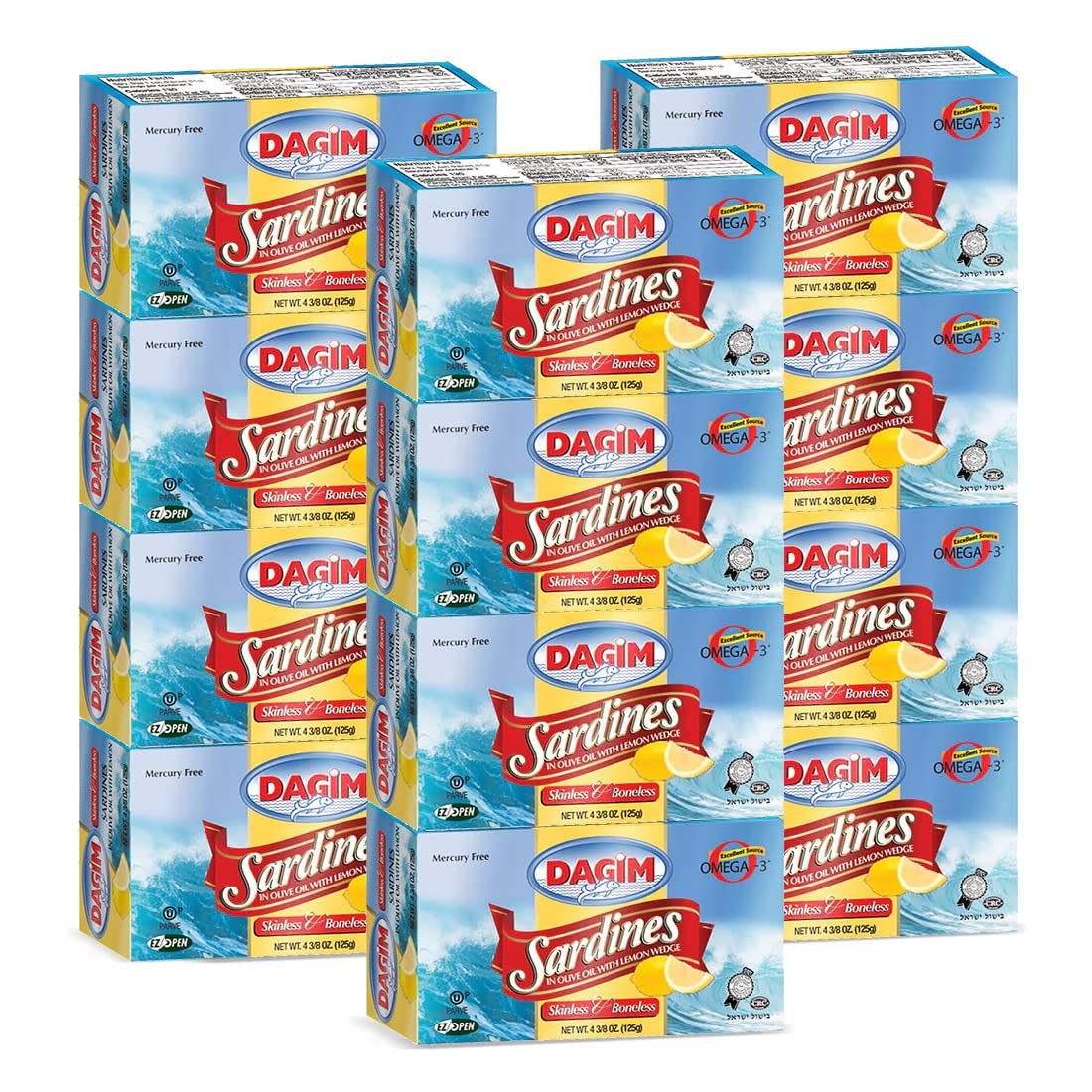 Amazon.com: Dagim Sardines in Olive Oil with Lemon Wedge, Skinless and ...