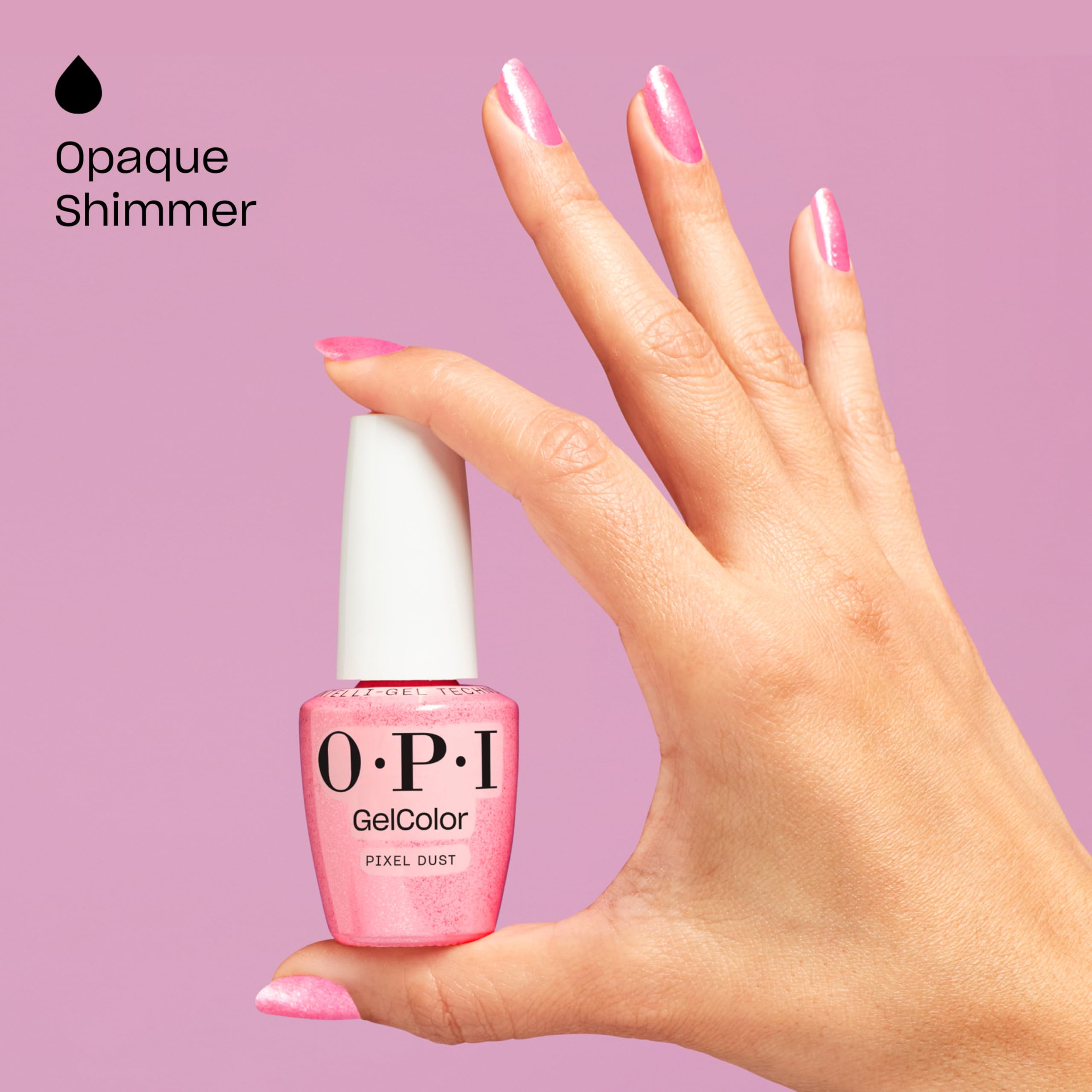 Snapklik.com : OPI GelColor Pixel Dust Opaque Light Pink Shimmer LED ...