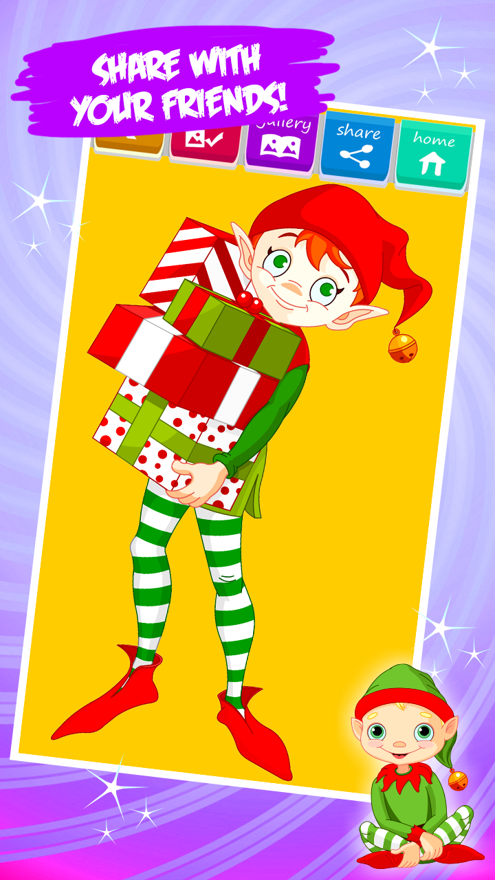Elf Coloring Book - App on Amazon Appstore