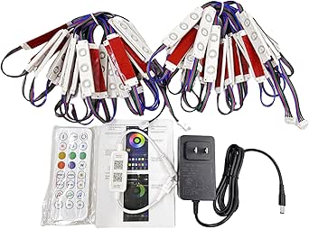 Amazon.com: Q QINGCHEN IC+RGB Smart Magic LED Module Strip Light UL ...