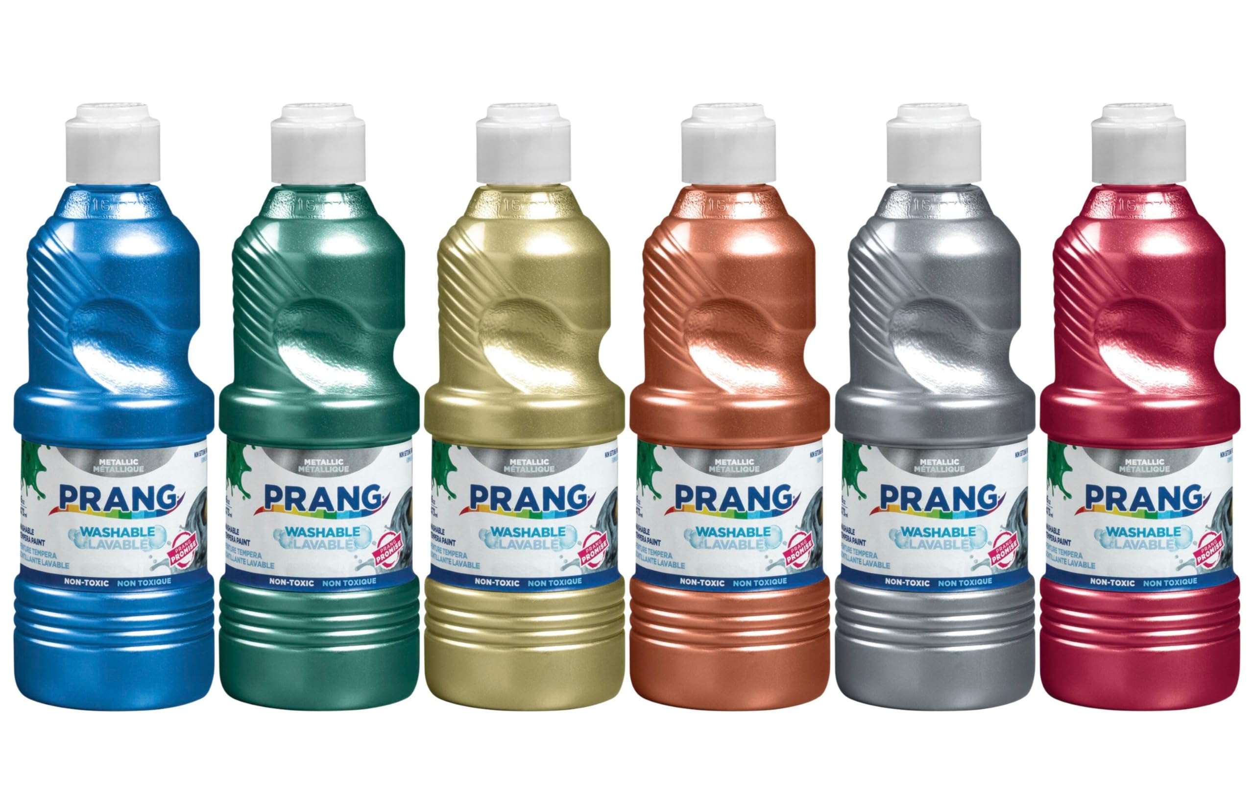 Amazon.com: Prang Power Metallic Set Tempera Paint, 6 per : Toys & Games