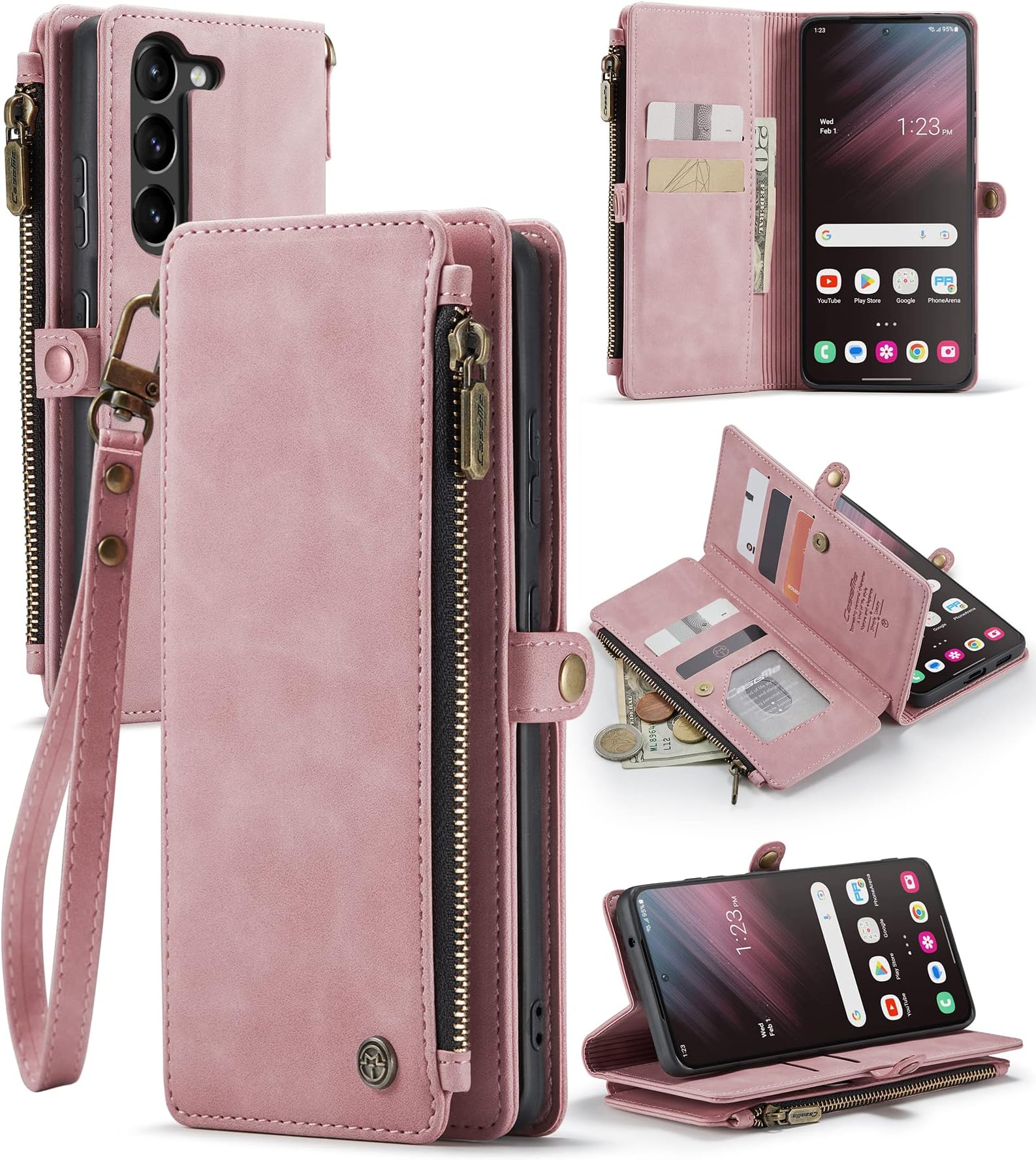 Amazon.com: Defencase Compatible with Samsung Galaxy S23 Case Wallet ...