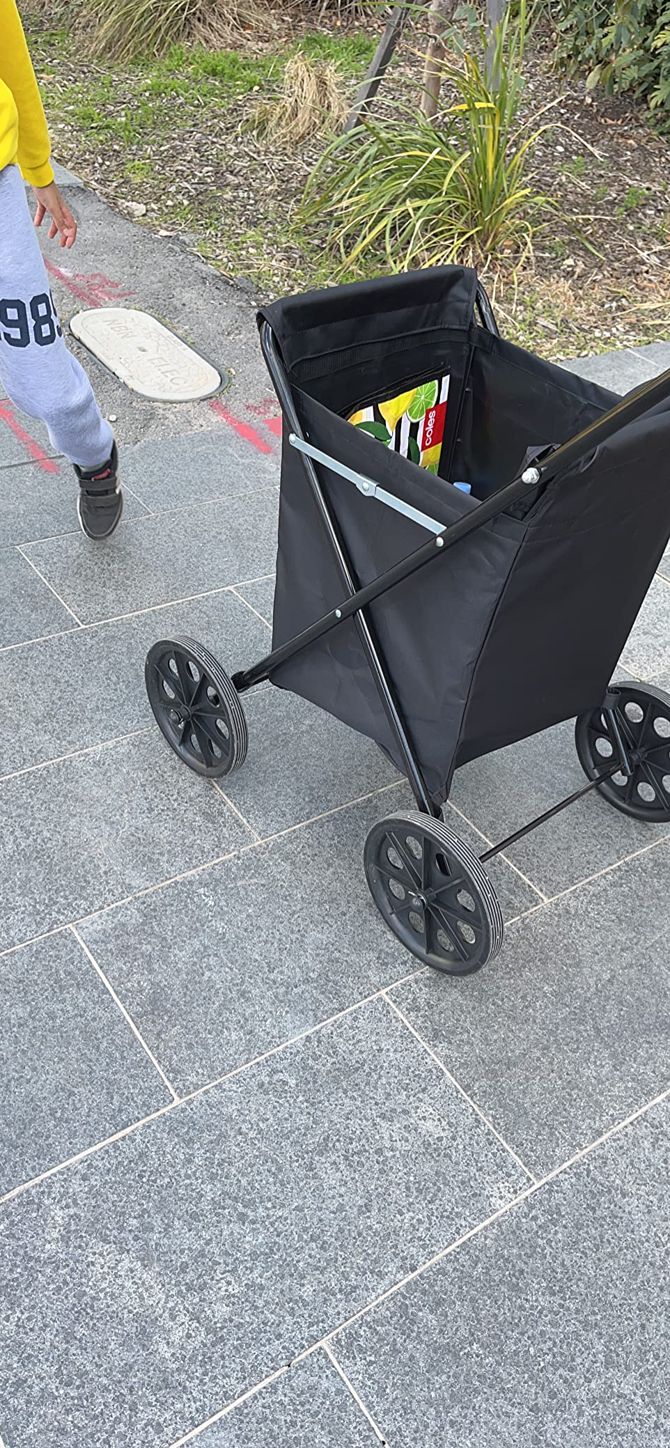 Extra Large Collapsible Shopping Trolley 4 Wheels, Water Resistent ...