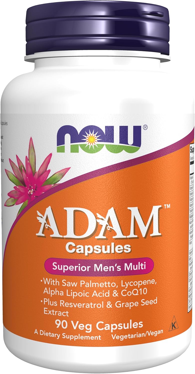 Amazon.com: NOW Foods Supplements, ADAM™ Men's Multivitamin with Saw ...