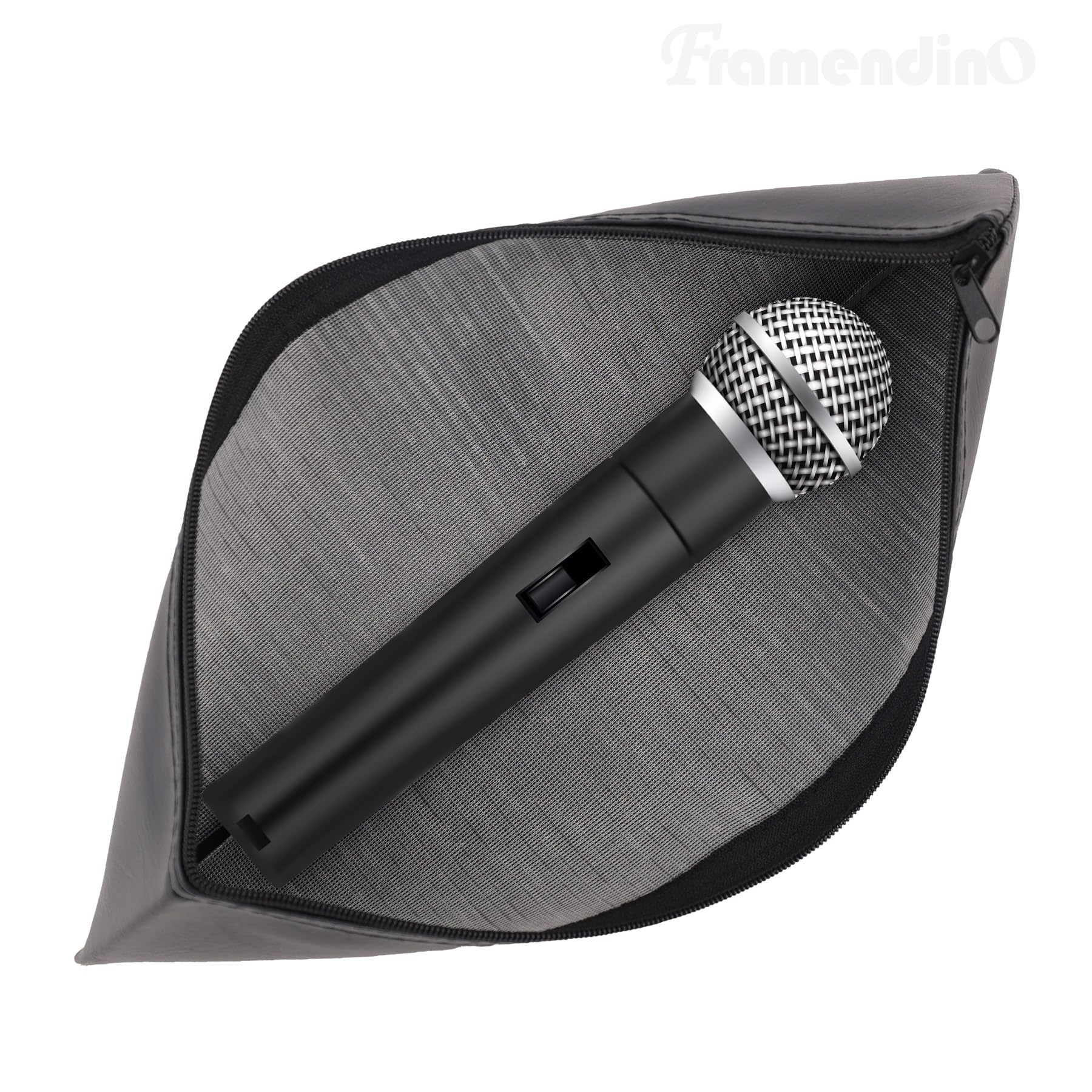 Snapklik.com : Framendino, 4 Pack Microphone Carry Pouch Case Mic Bag