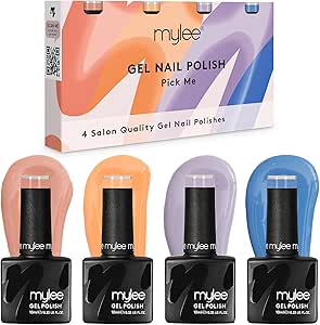 Mylee Gel Nail Polish Quad Colour Set 4x10ml [Pick Me] UV/LED Soak-Off ...