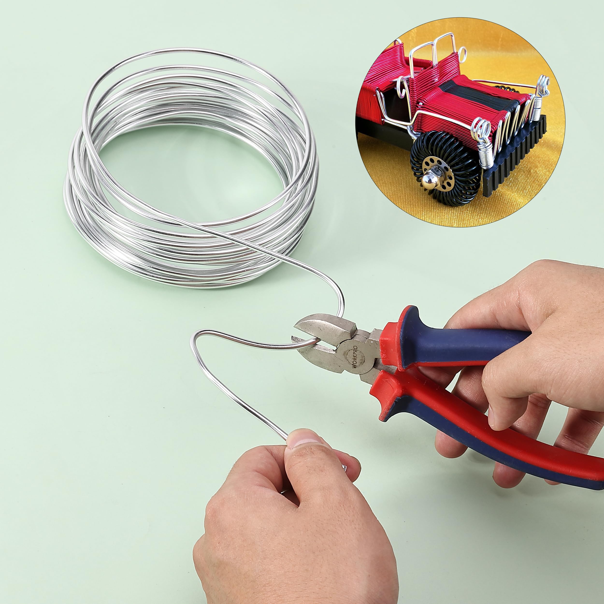 Snapklik.com : Mr Pen Aluminum Craft Wire - 3mm, 32.5ft, 1 Roll ...