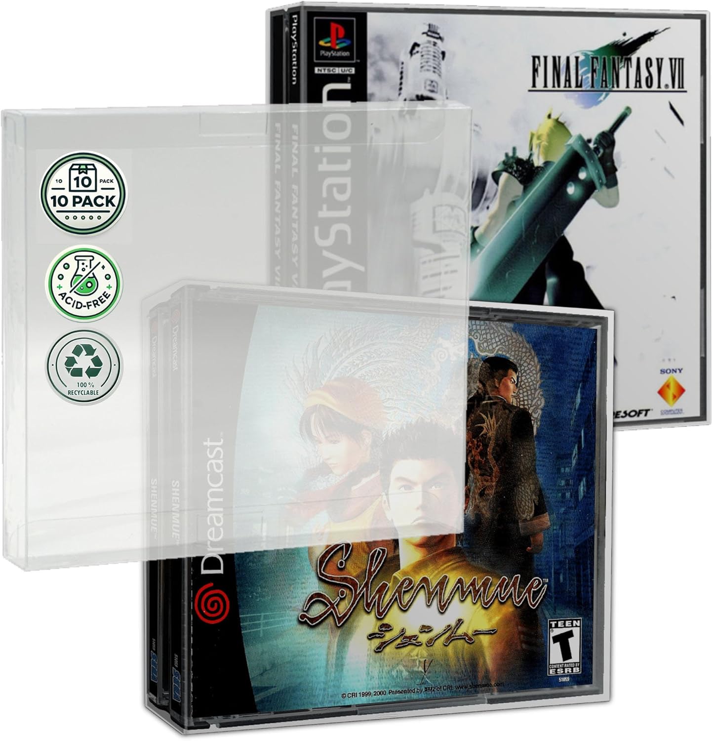 Amazon.com: MALKO Video Game Protector Case Compatible with: Double PS1 ...