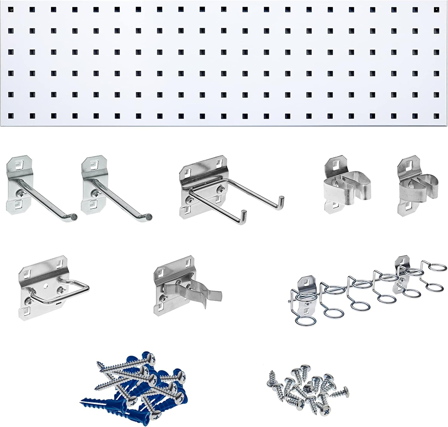 LocBoard LBS31T-WHT White Tool Storage Kit with (1) 31.5 In. x 9 In. 18 ...