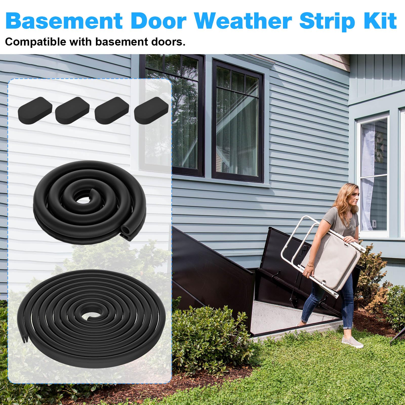 Snapklik.com : Replacement For Bilco Basement Door WeatherStrip Seal