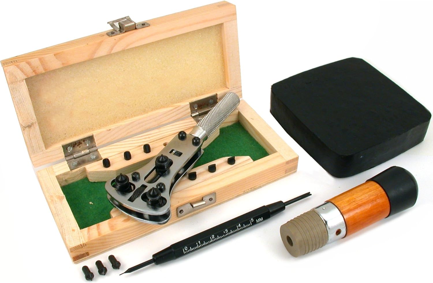 Amazon.com: 16Pcs Screwback Watch Case Wrench Openers Tool Wood Box ...