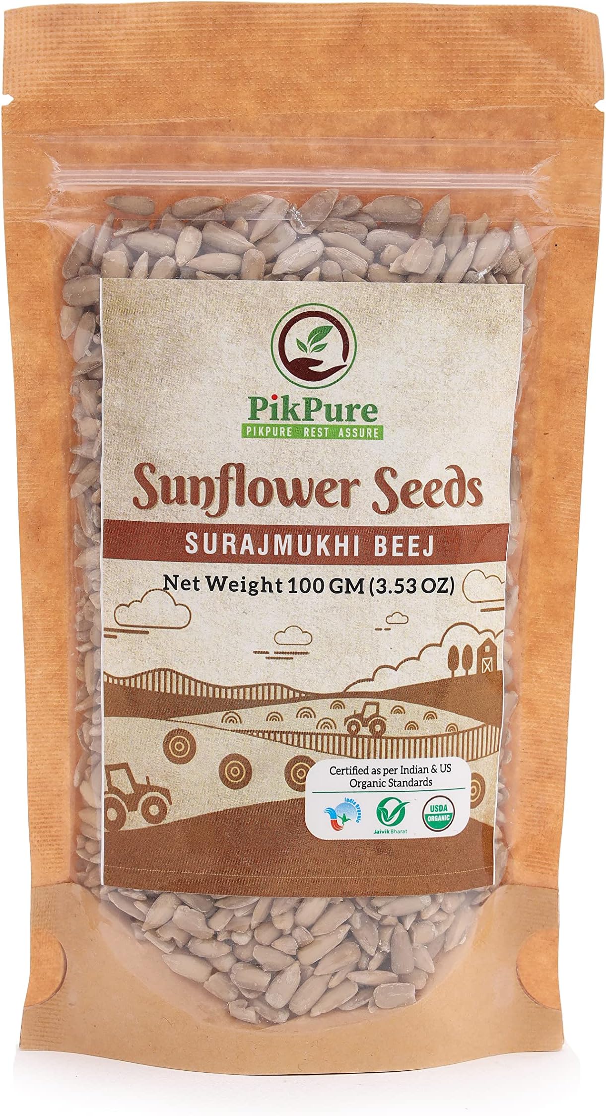 Amazon.com : PikPure Organic Sunflower Seeds | Premium Raw Sunflower ...