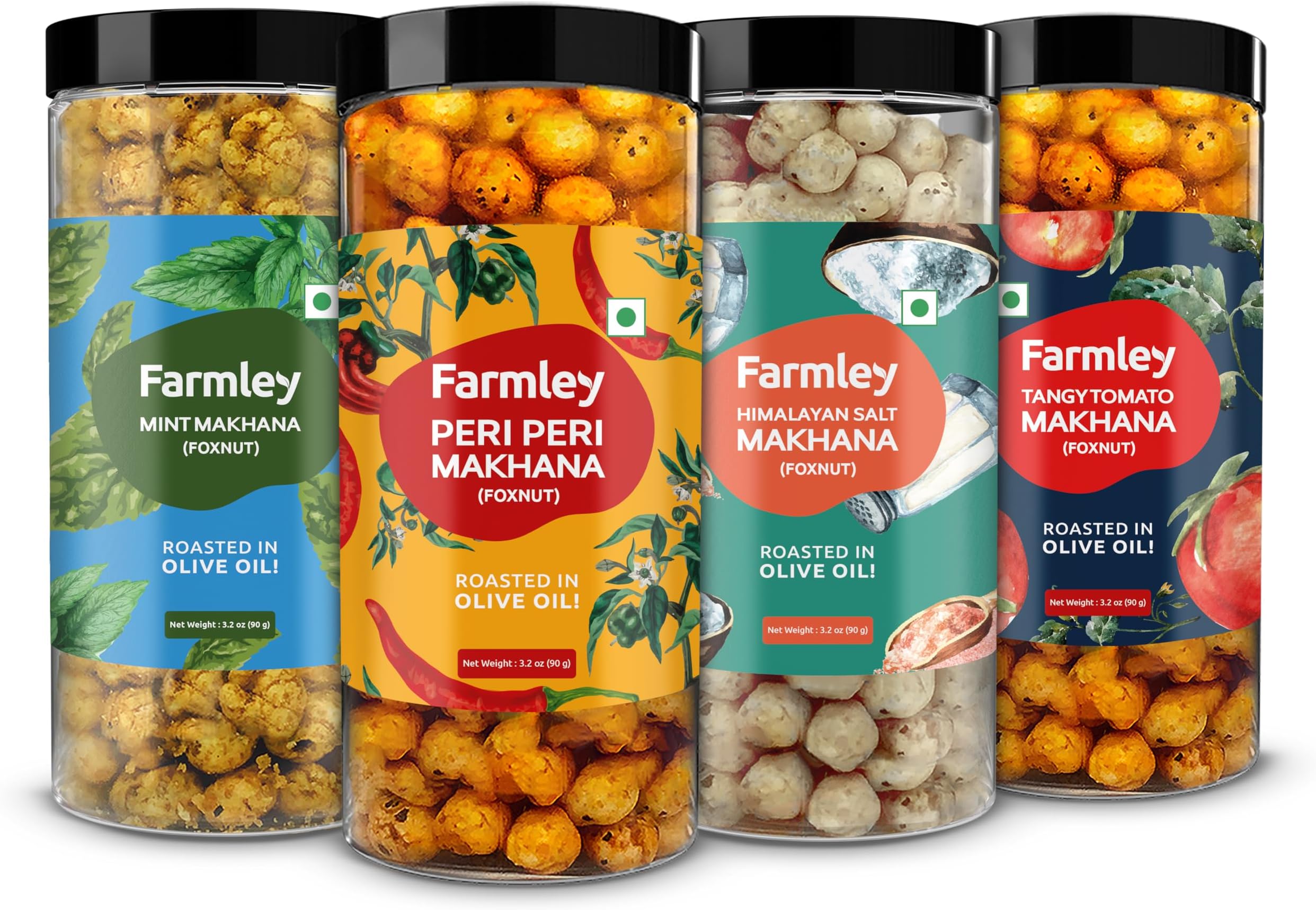 Amazon.com: Farmley Makhana Gluten Free Roasted & Flavoured Puffs Fox ...