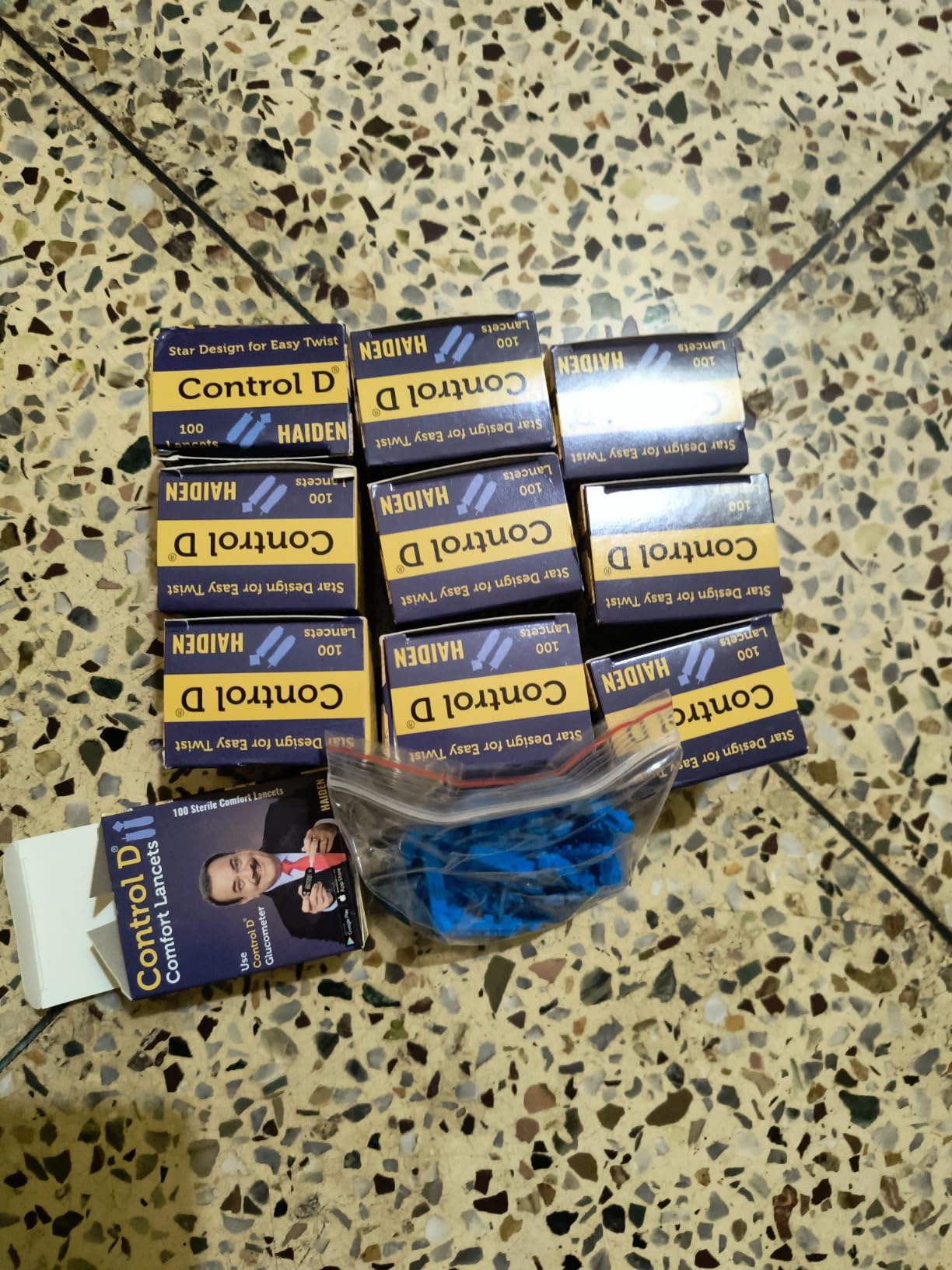 Control D Institution/Hospital Pack 1000 Glucometer Lancets,Blue ...