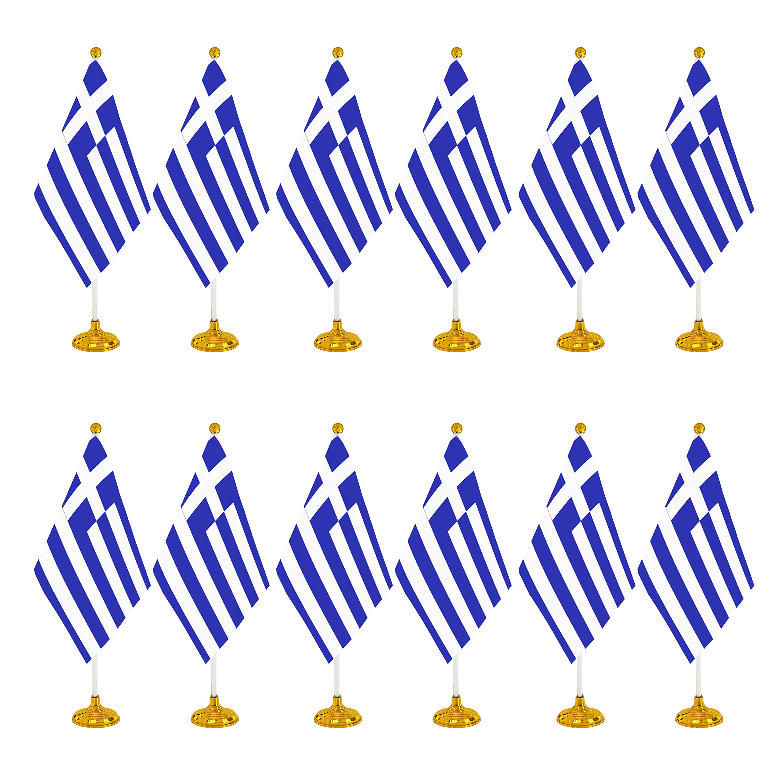 Snapklik.com : WXTWK 12 Pack Greece Flag Greek Desk Flag Small Mini ...