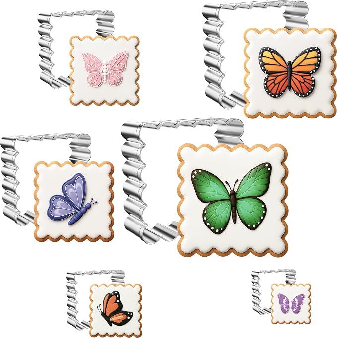 Amazon.com: FUSOTO Square Cookie Cutter Set - 6 Piece Shaped Geometric ...
