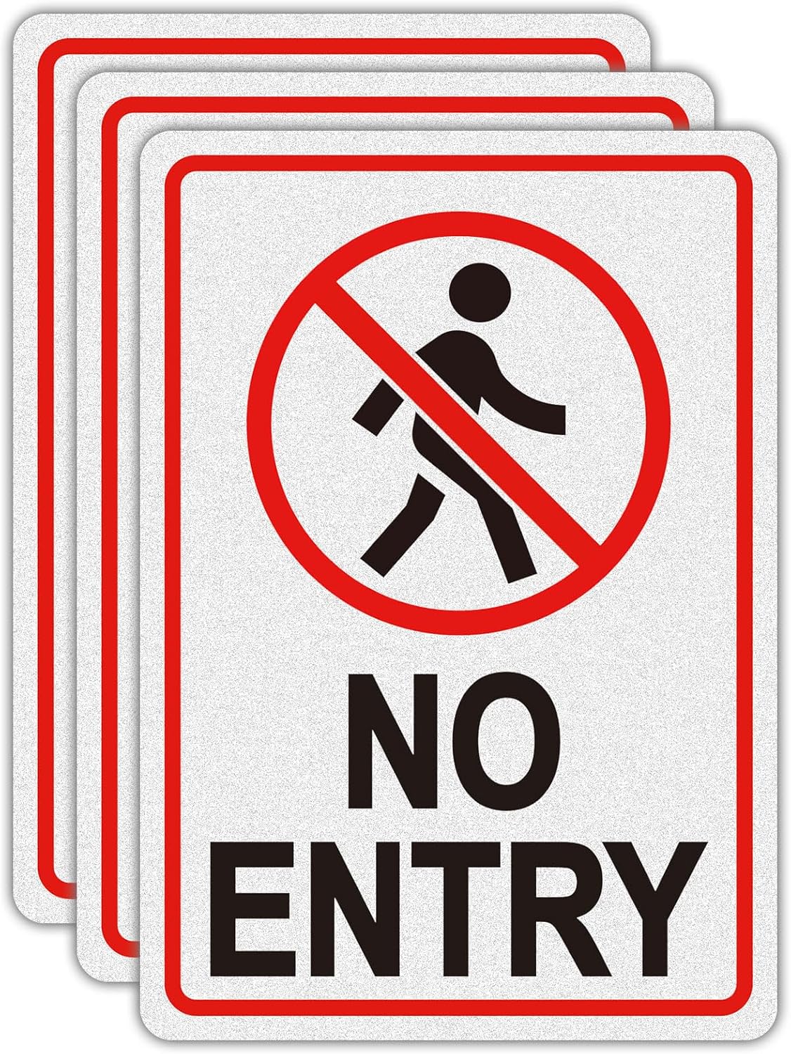 Amazon.com : No Entry Sign, 3 Pack 7×10 Inch Do Not Enter Signs ...