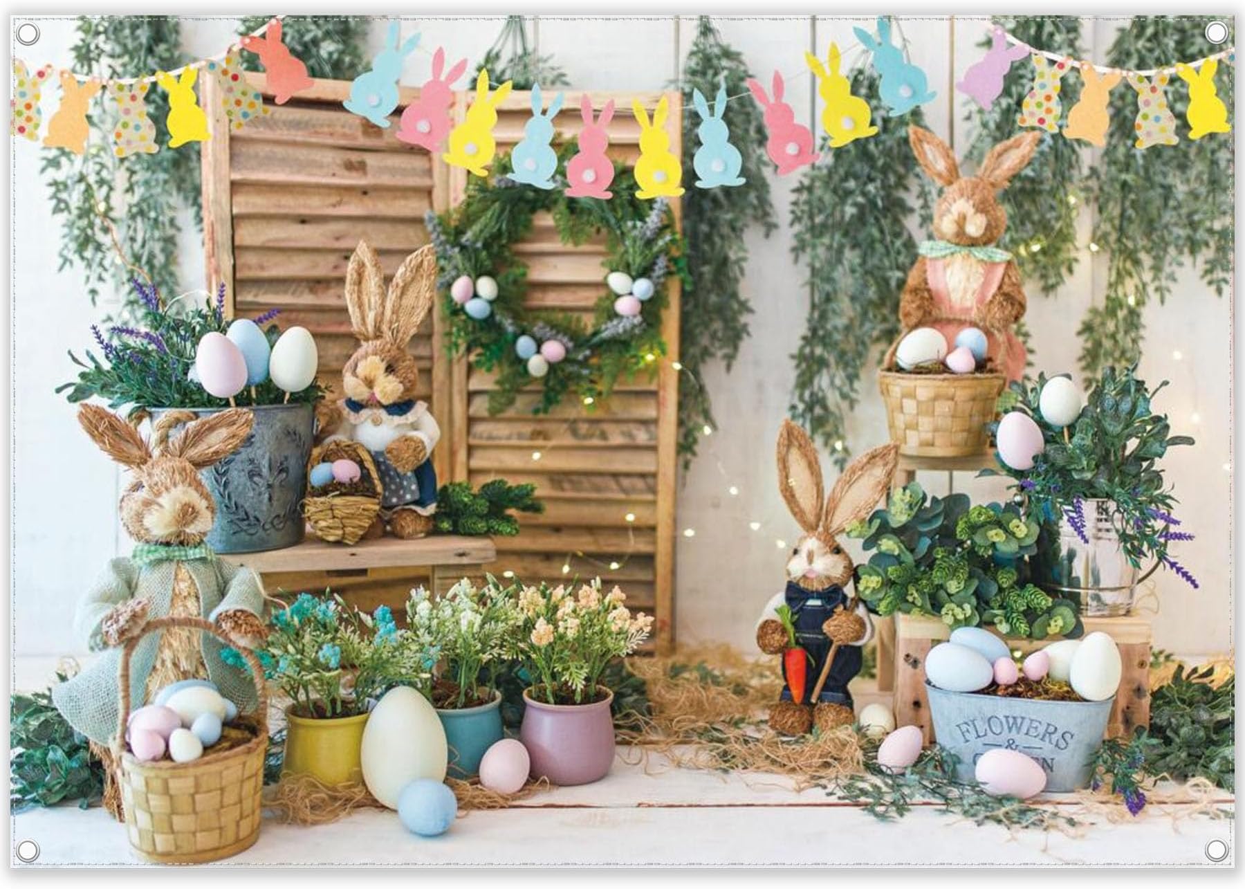 Amazon.com : SJOLOON Spring Flowers Backdrop Kids Easter Photo Backdrop ...