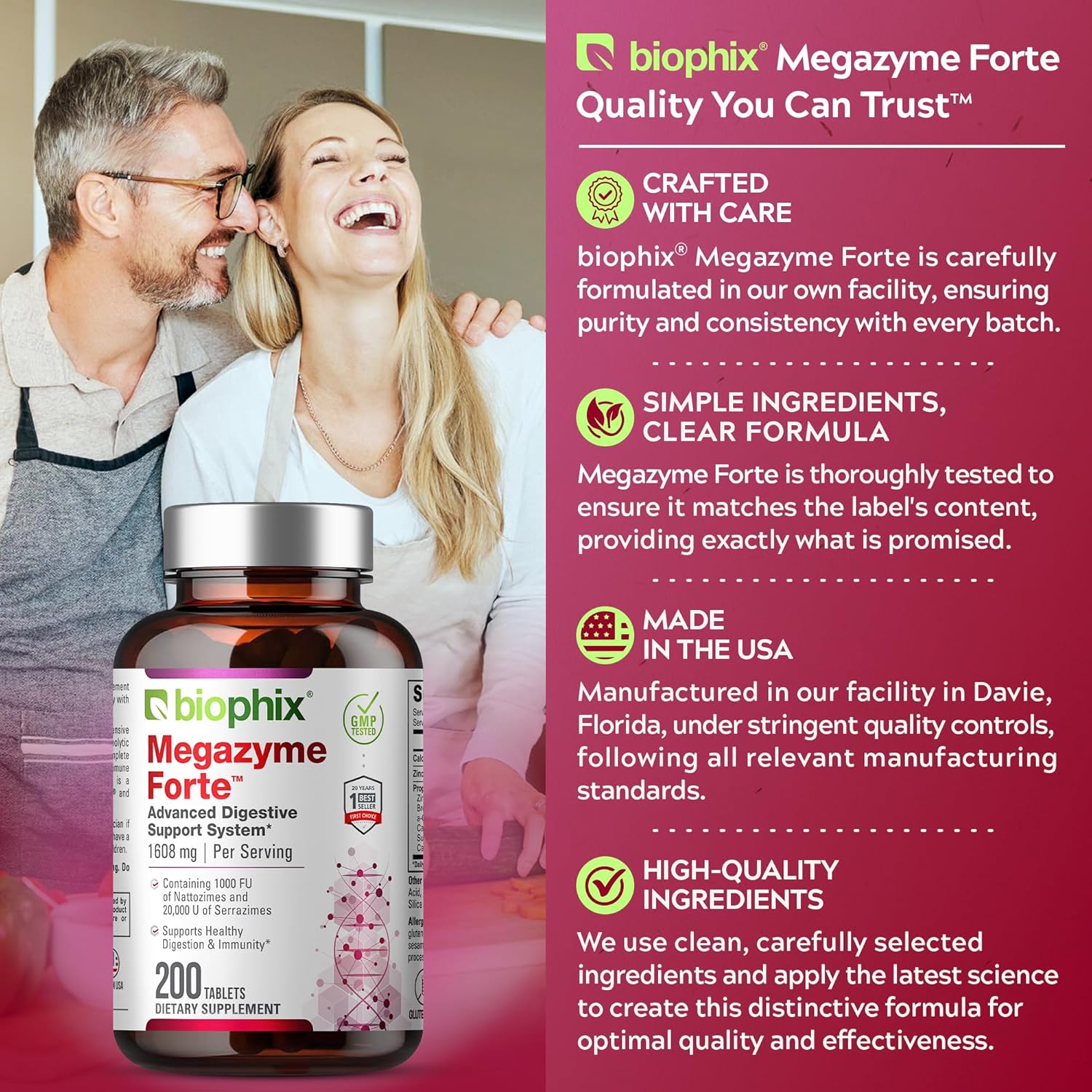 biophix Megazyme Forte 200 Tablets - Free Vitamin Nepal | Ubuy