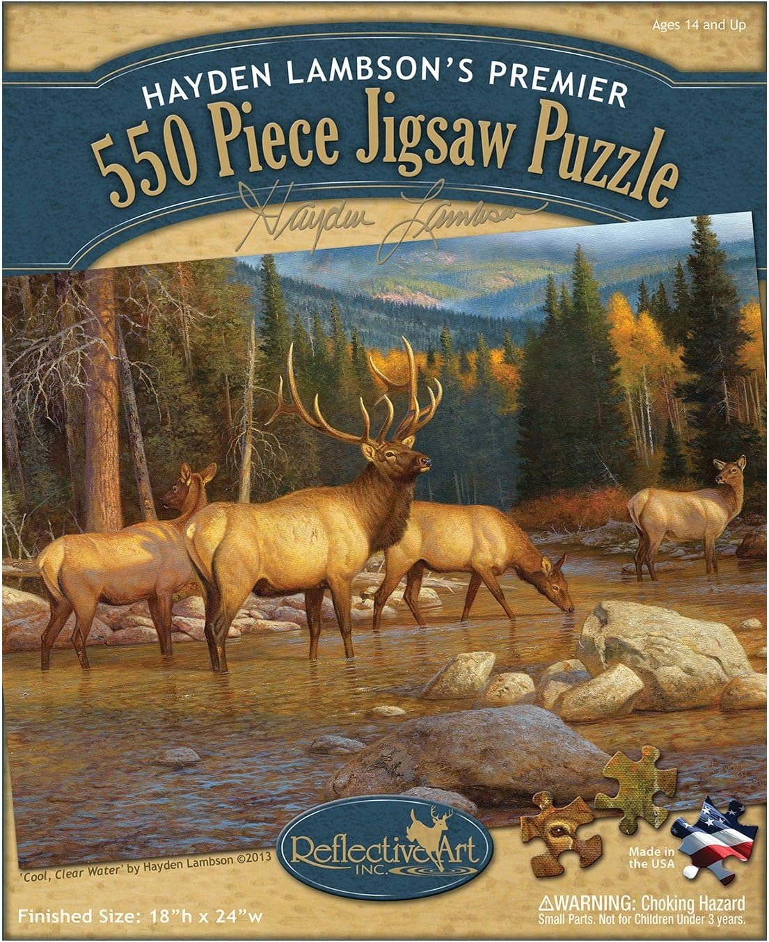 Amazon.com: Reflective Art Cool Clear Water 550-Piece Jigsaw Puzzle Set ...