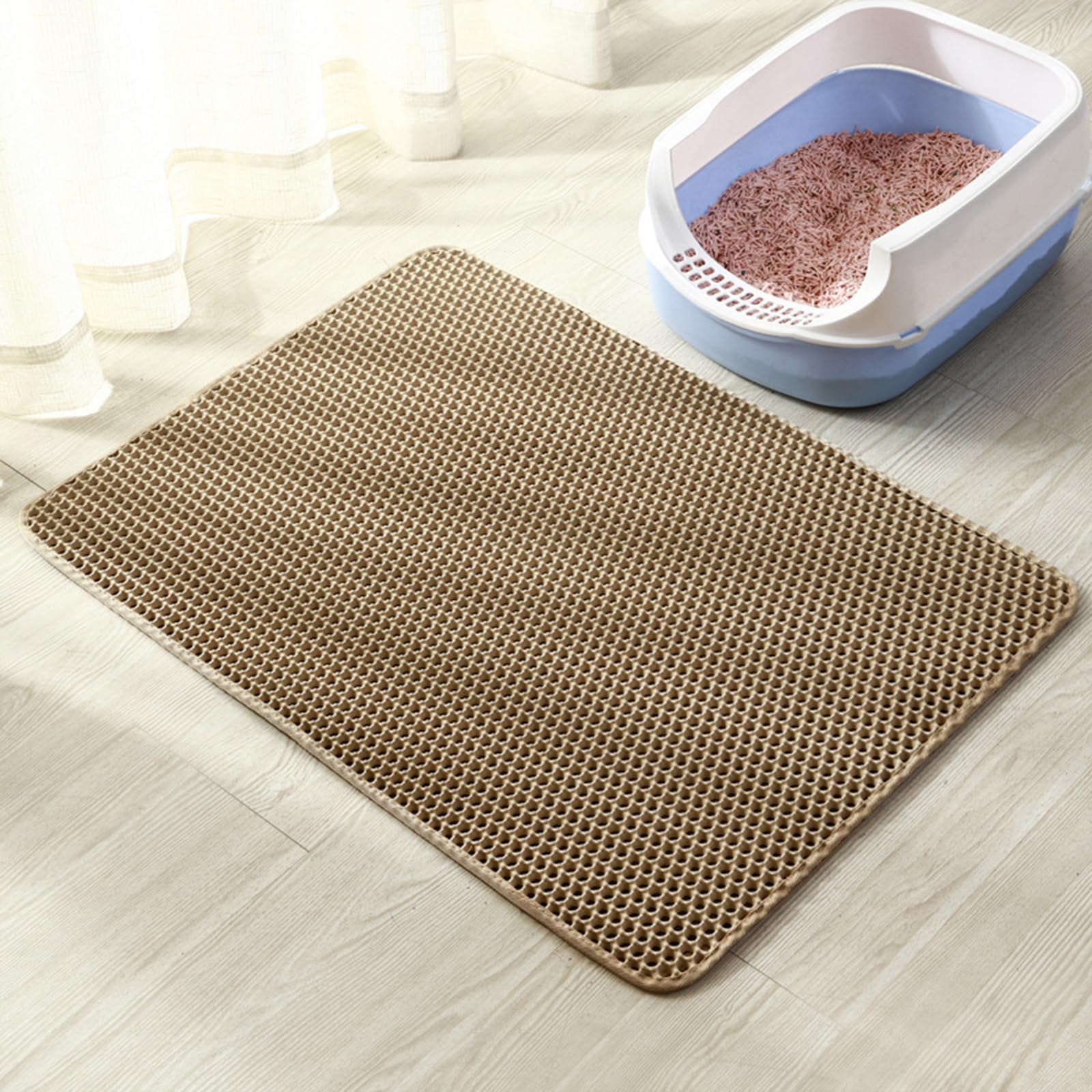 Amazon.com: HCY&WLD Cat Litter Mat, 45x26/35x24/30x22/24x18 Inch Double ...