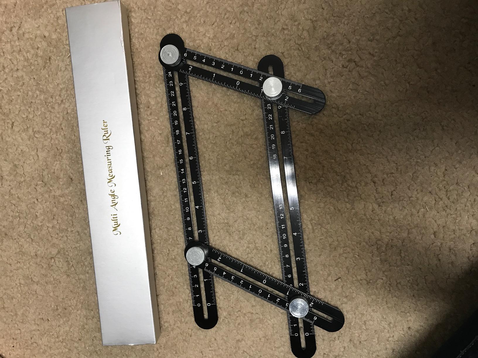 Template Measure Ruler Metal Multi Angle Measuring Tool Measurement ...