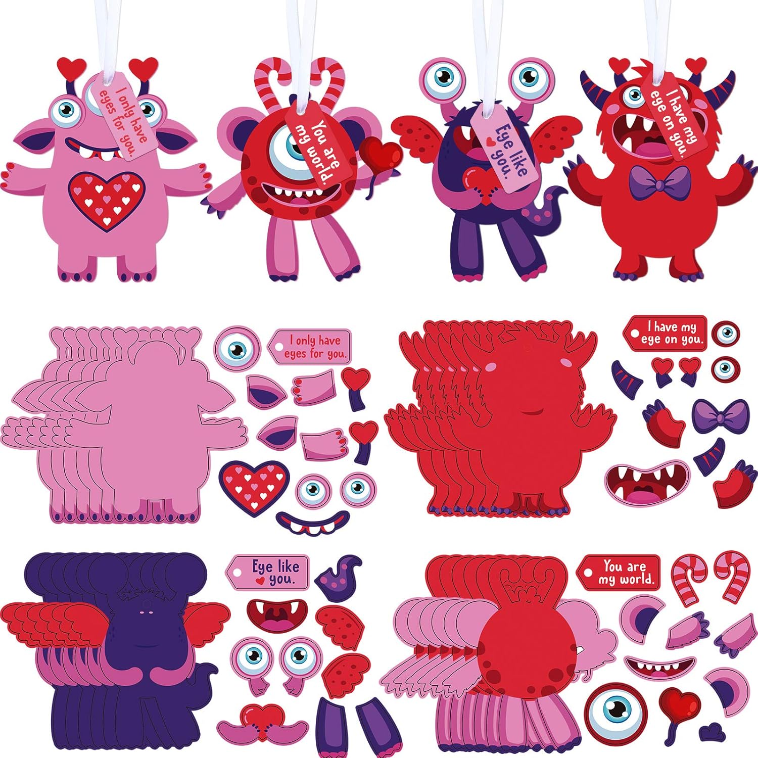 Valentine s Day Craft Kits For Kids DIY Craft Ornament Valentine Class valentine-s-day-craft-kits-for-kids-diy-craft-ornament-valentine-class