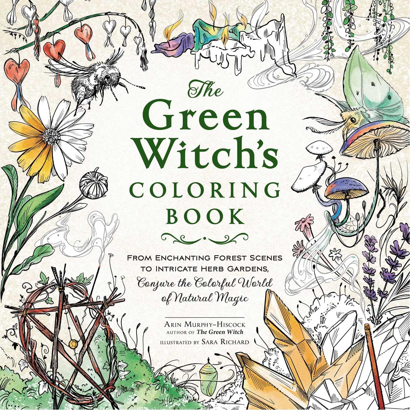 The Green Witch's Coloring Book: From Enchanting Forest Scenes to Intricate Herb Gardens ...