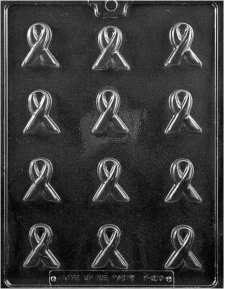 Amazon.com: Chocolate Molds Bs Awareness Ribbon Chocolate Soap Mold ...