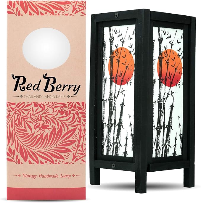 Thai Vintage Handmade ASIAN Oriental Japanese Bamboo Trees Bedside ...