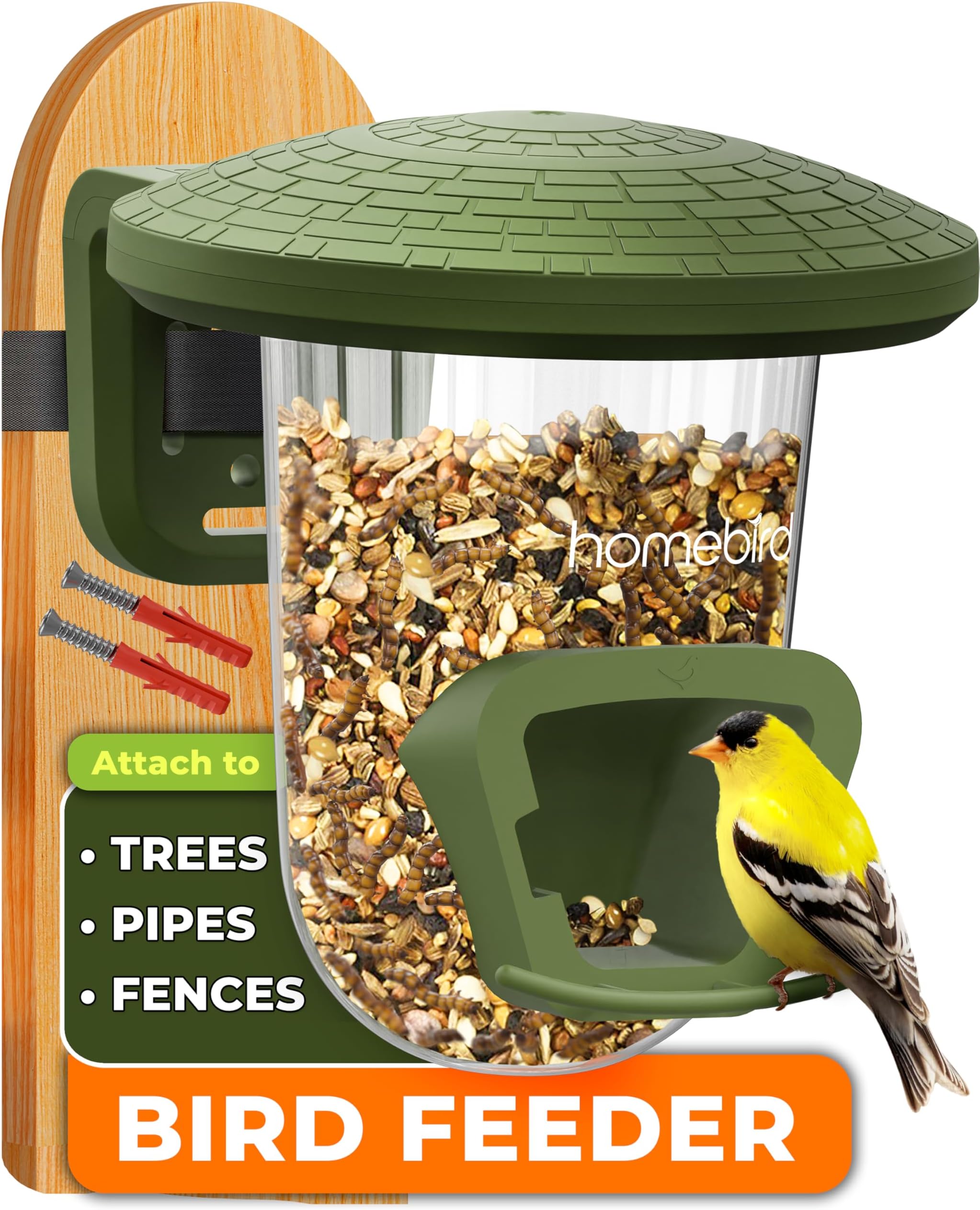 Amazon.com : Esschert Design Wall Bird Feeder : Patio, Lawn & Garden