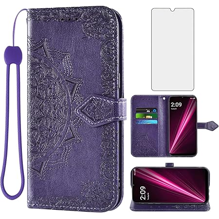 Amazon.com: Asuwish Phone Case for T-Mobile Revvl 6 5G 2022 Wallet Cover with Screen Protector ...