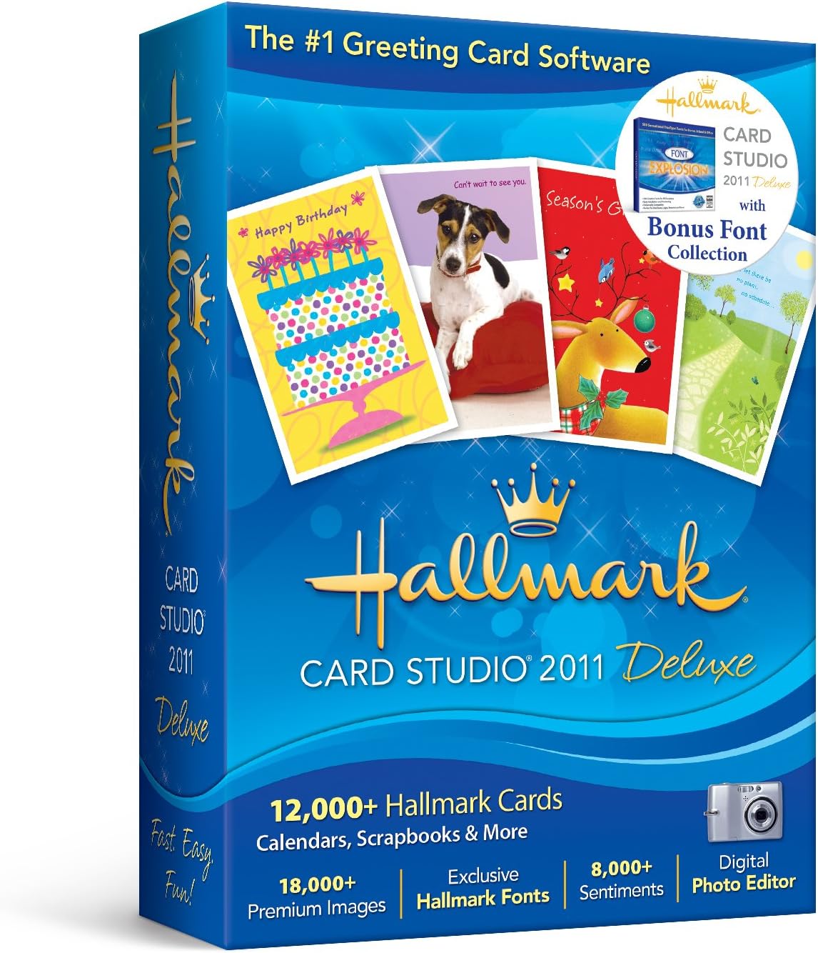 Amazon.com: Hallmark Card Studio Deluxe 2011 with Bonus Font Collection